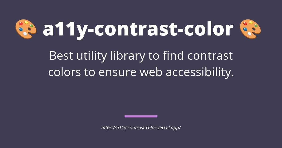 A11y Contrast Color Playground